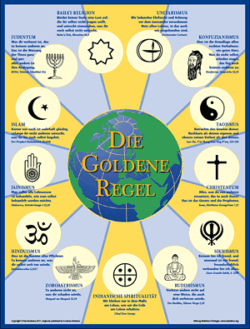 Plakat »Die Goldene Regel« - Stiftung Weltethos Schweiz